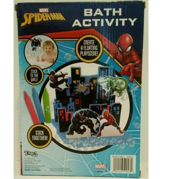 Marvel | Bath | Spiderman Bath Activity Set Floating Play Scene | Poshmark